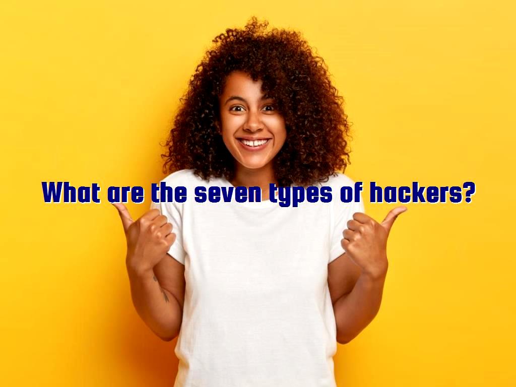 What are the seven types of hackers?