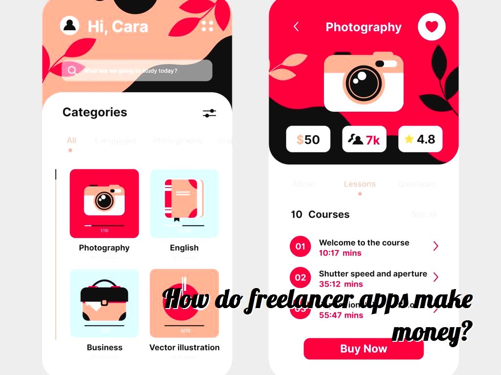 How do freelancer apps make money?